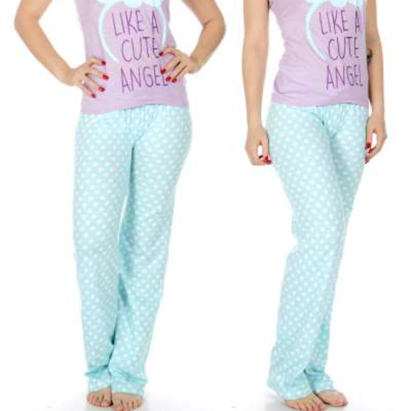 Tops | New Cotton Like A Cute Angel Tank Pajama Set | Poshmark